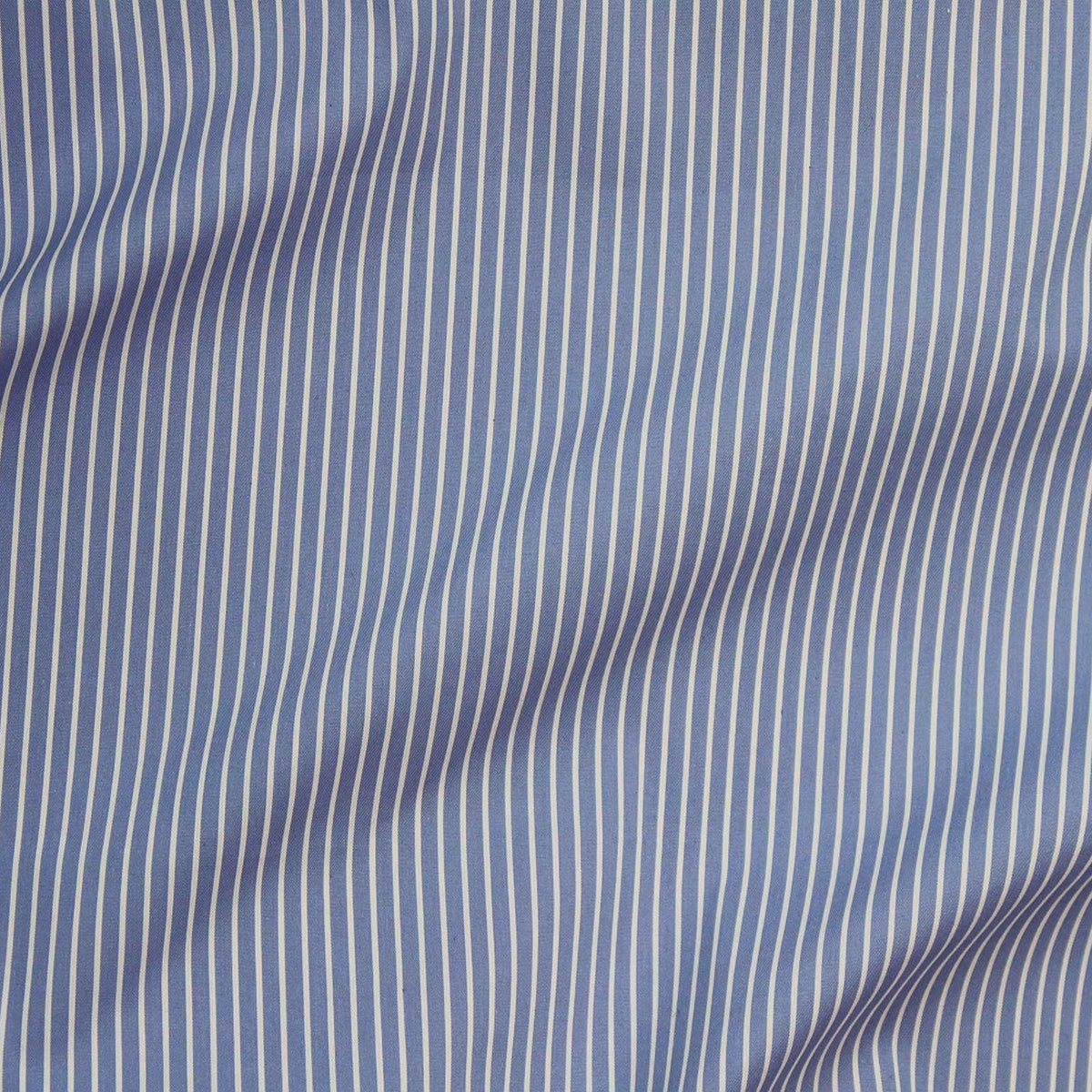 Pencil Strip Silky Satin: Blue & White – Essem Textiles Co.