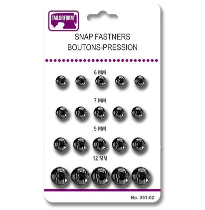 Snap Fasteners Assorted – Essem Textiles Co.