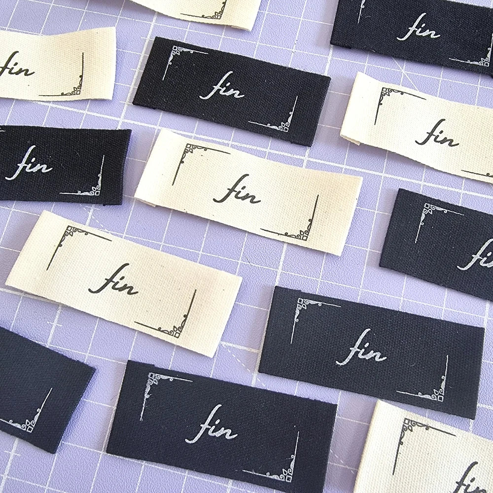 Sew Anonymous Labels: FIN Multipack - Natural & Black – Essem Textiles Co.
